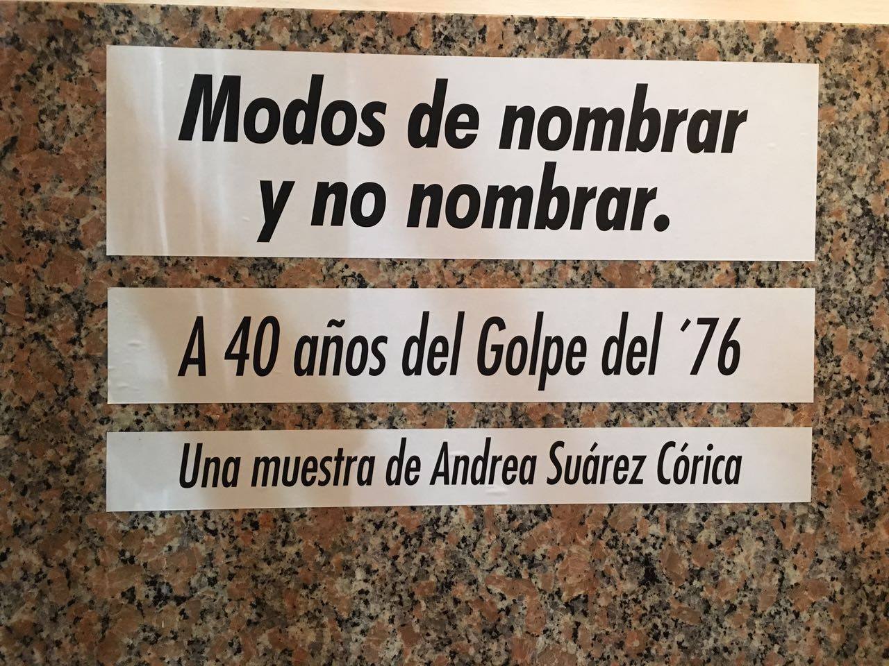 MODOS DE NOMBRAR Y NO NOMBRAR | CPM | Museo de arte y memoria