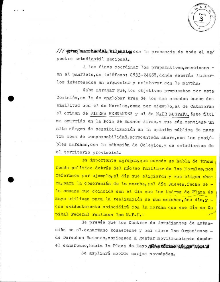 Efemérides | El femicidio de María Soledad Morales | CPM